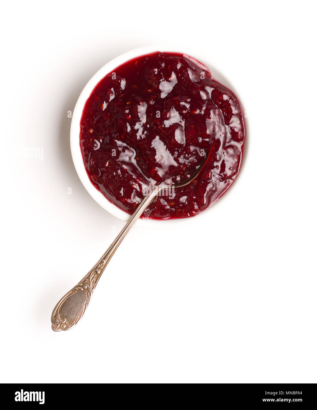 Bowl tasty strawberry jam Cut Out Stock Images & Pictures - Alamy