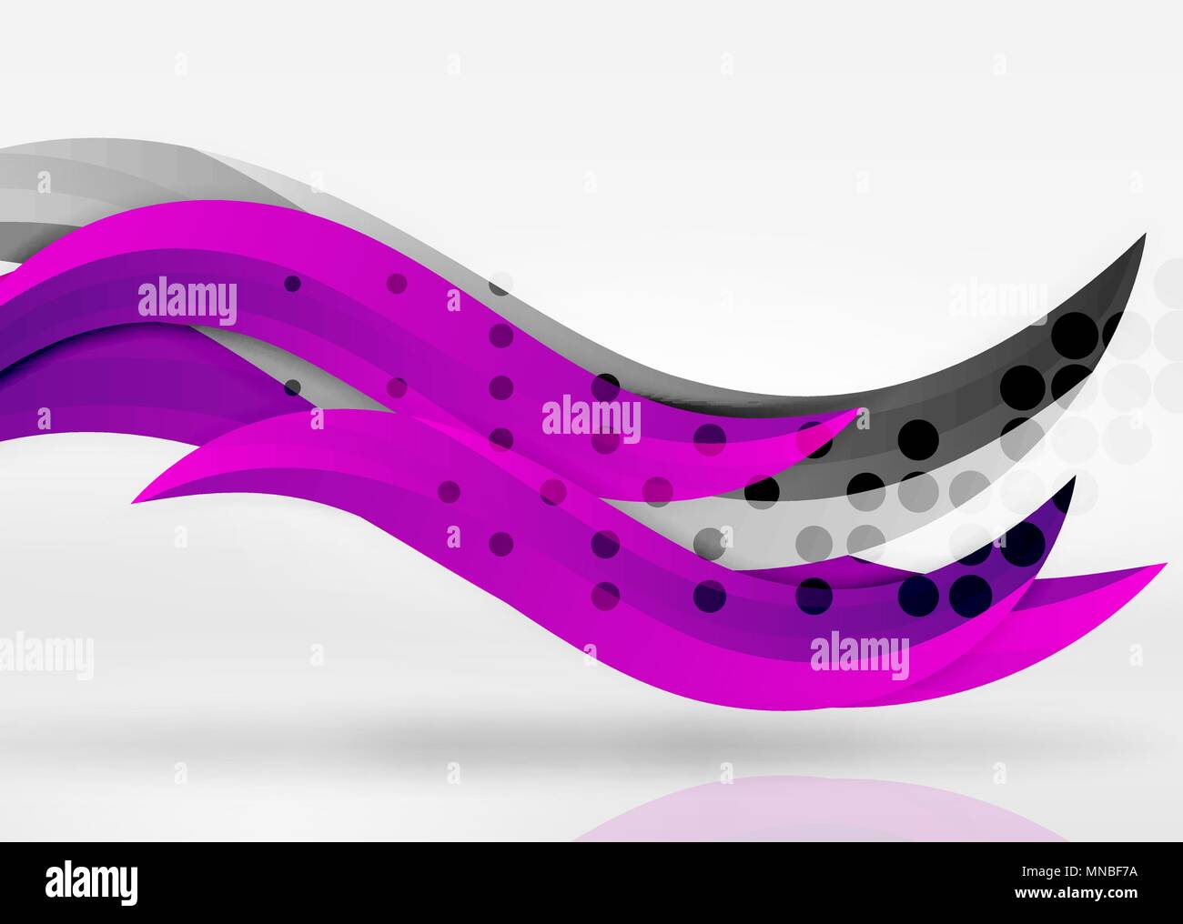Vector Colorful Wave Lines In White And Grey 3d Space Vector Colorful