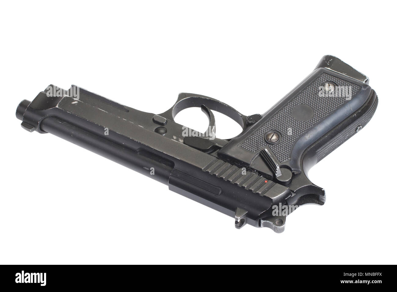 Beretta M9 gun isolated on white background Stock Photo - Alamy