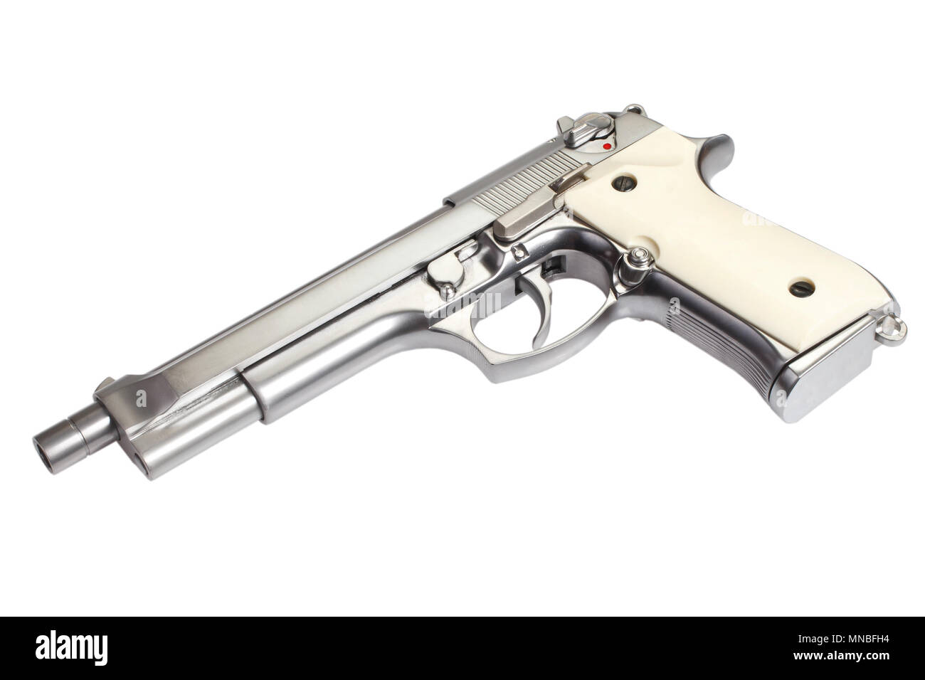 Beretta M9 long gun isolated on white background Stock Photo - Alamy