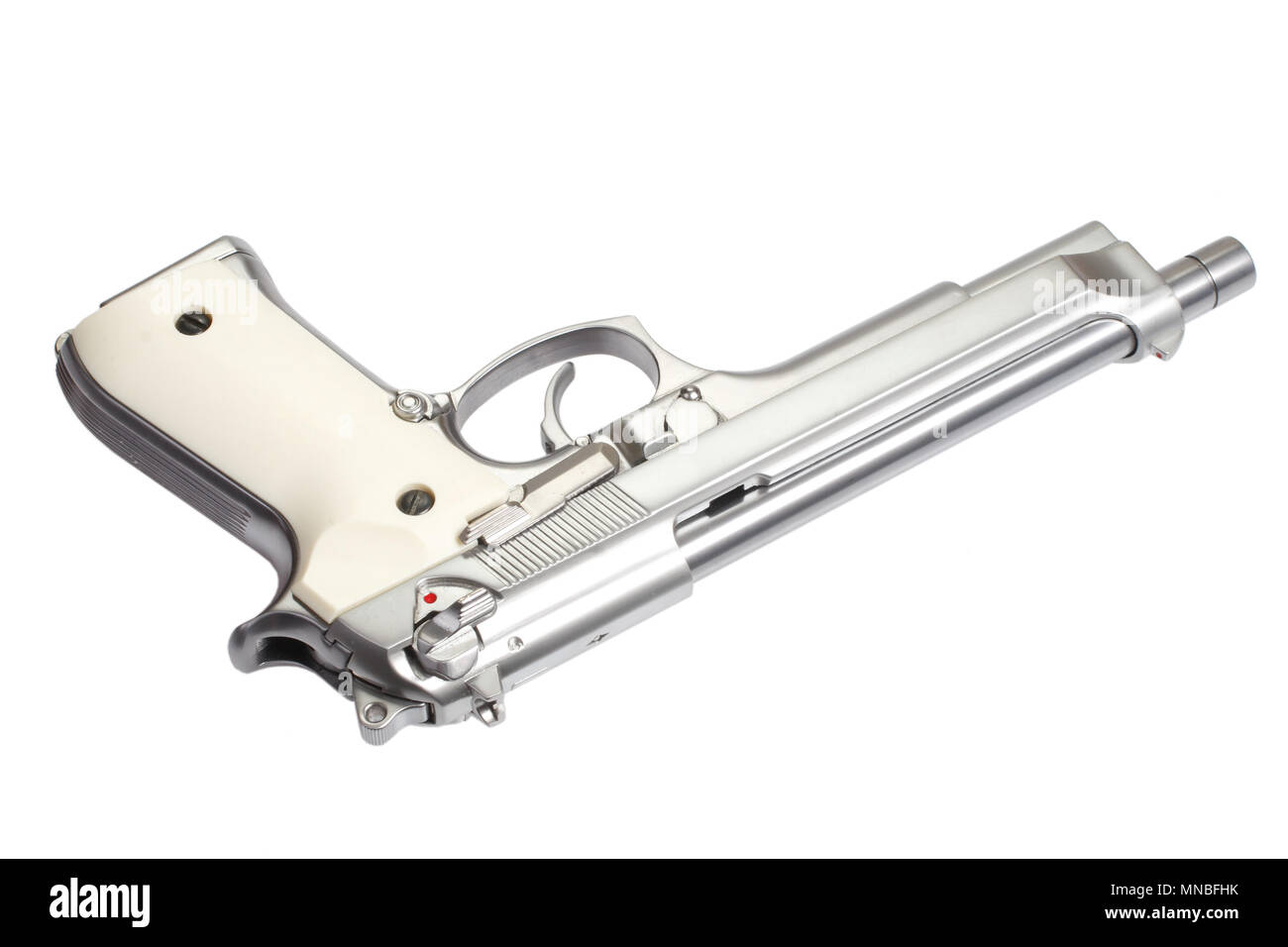 Beretta M9 long gun isolated on white background Stock Photo - Alamy