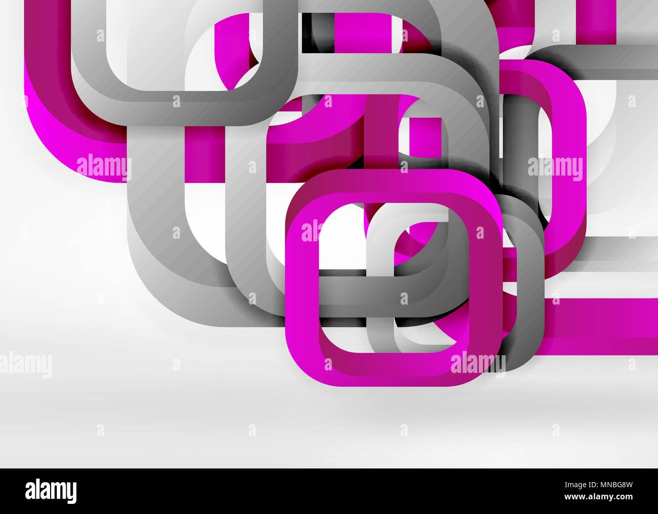 Squares geometric shapes in light grey 3d space. Squares geometric ...