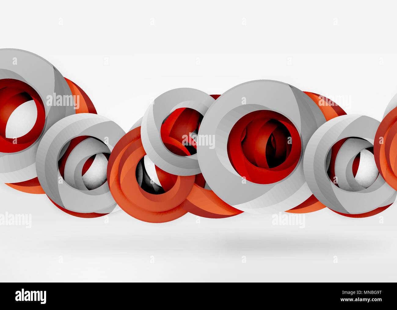 Modern 3d ring vector abstract background. Modern 3d ring composition ...