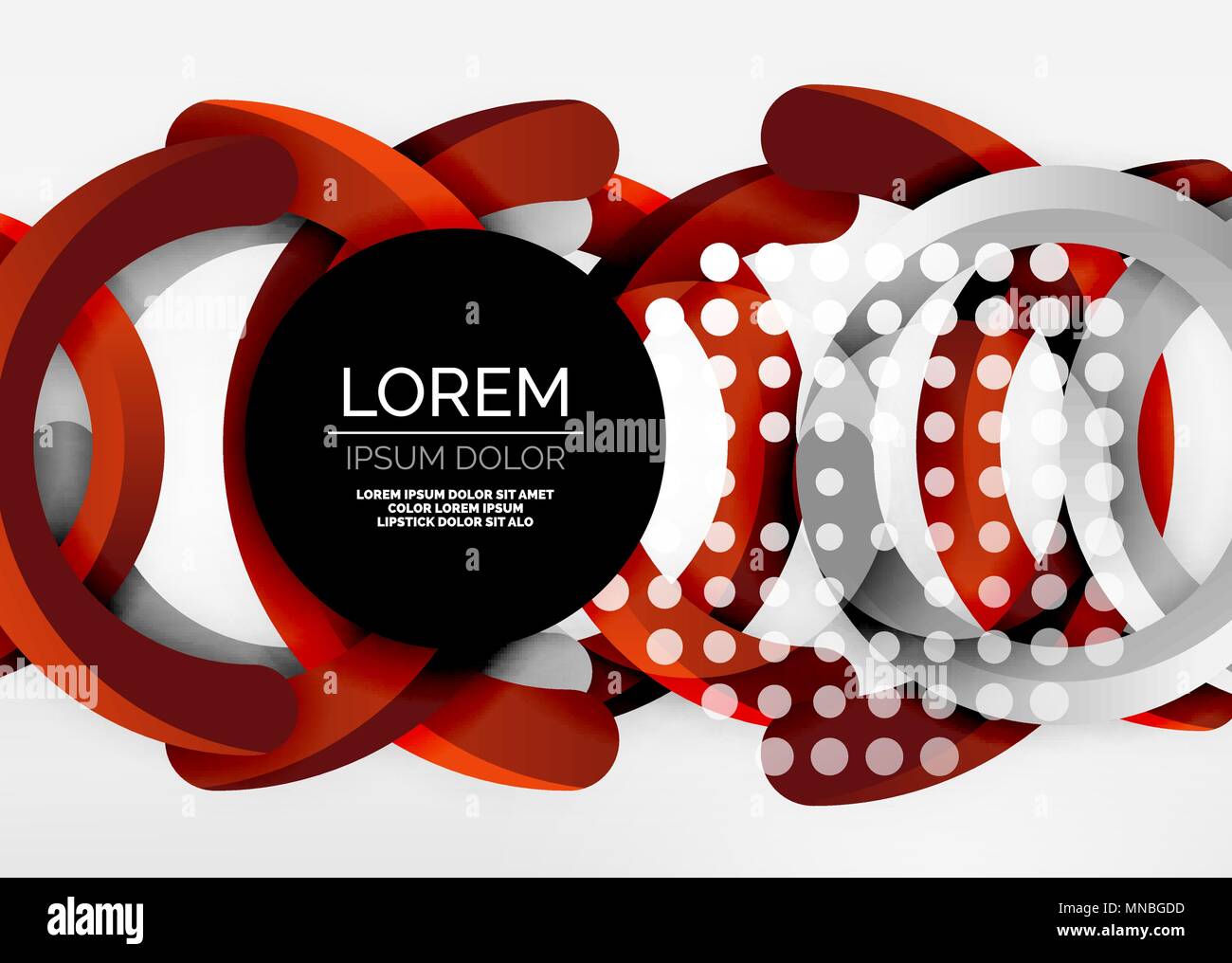 Modern 3d ring vector abstract background. Modern 3d ring composition ...