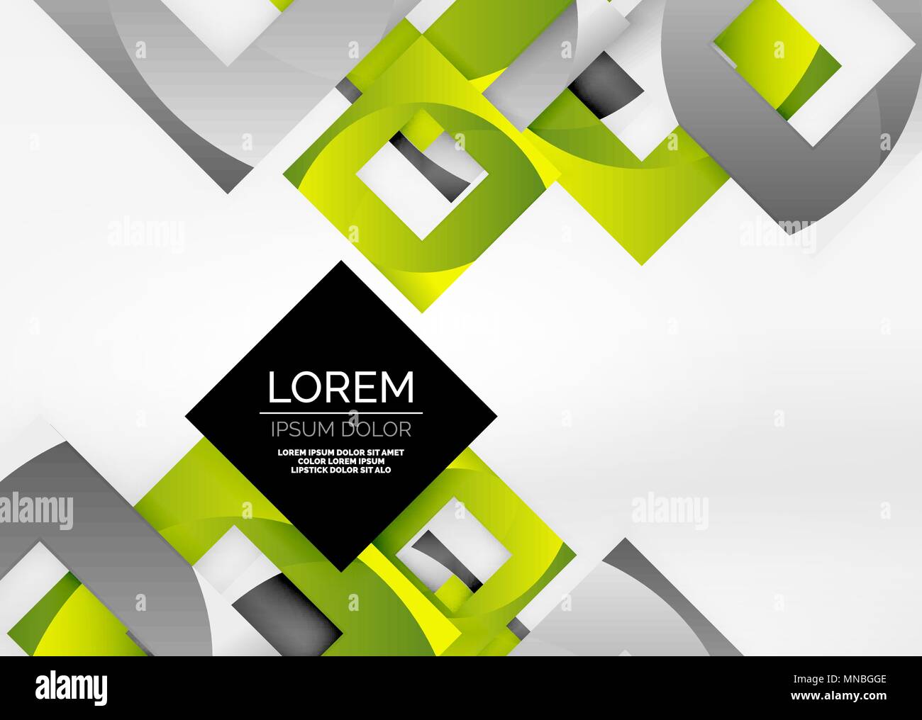 Squares geometric shapes in light grey 3d space. Squares geometric ...