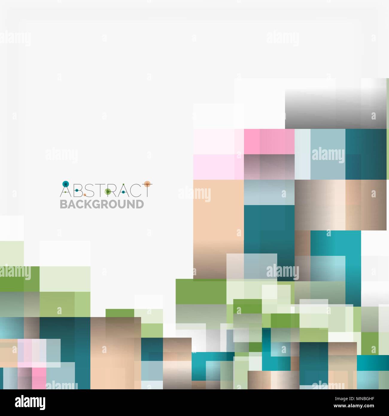 Abstract Blocks Template Design Background Simple Geometric Shapes On White Straight Lines And