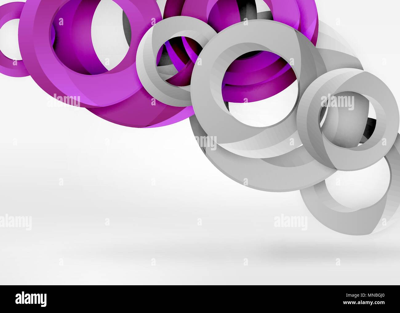 Modern 3d ring vector abstract background. Modern 3d ring composition ...