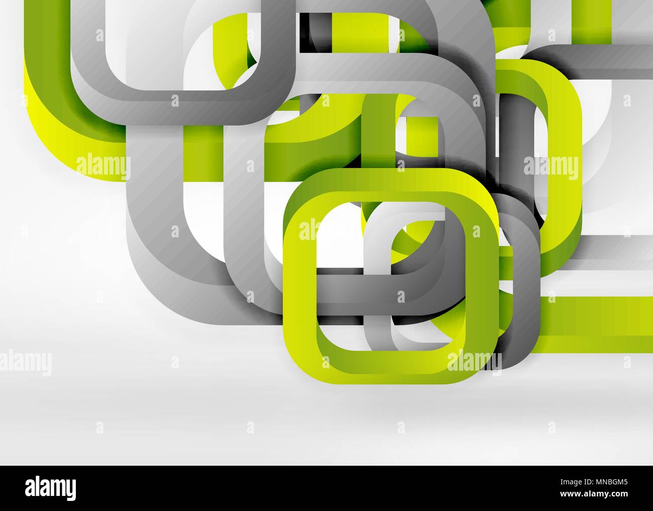 Squares geometric shapes in light grey 3d space. Squares geometric ...