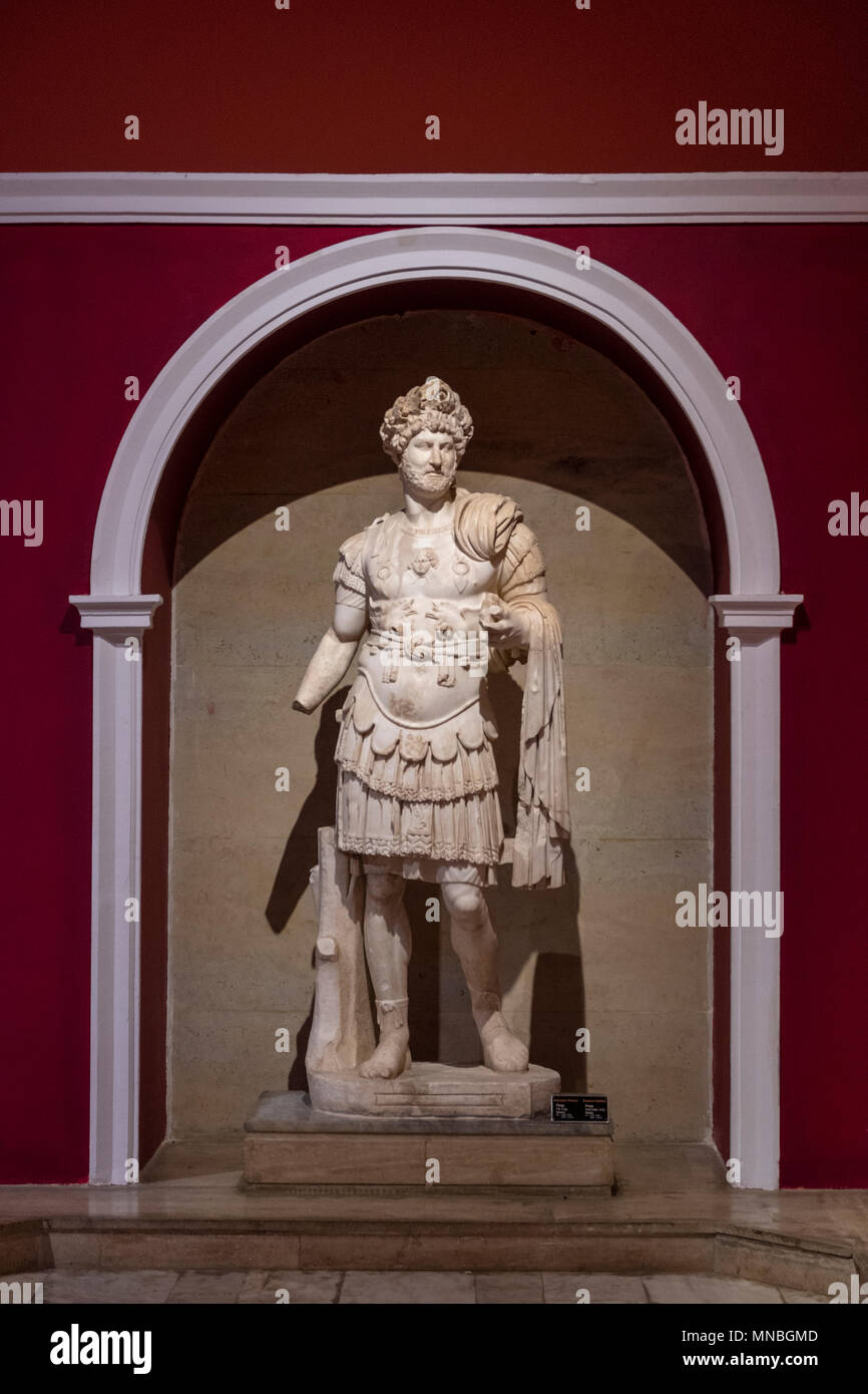 The hall of emperors in Antalya Archaeological Museum ,Antalya,Turkey ...
