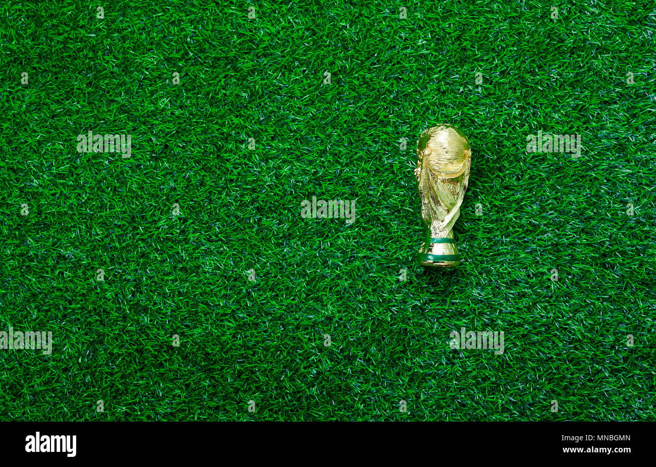 Table top view aerial image soccer or football season background ...