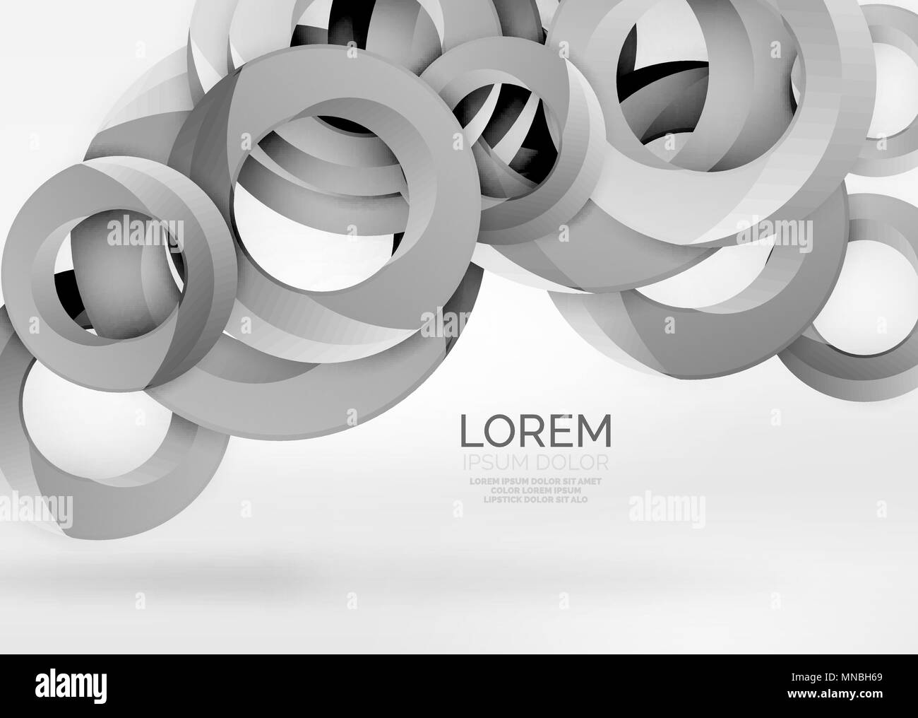 Modern 3d ring vector abstract background. Modern 3d ring composition ...