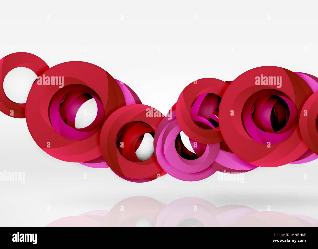 Modern 3d ring vector abstract background. Modern 3d ring composition ...