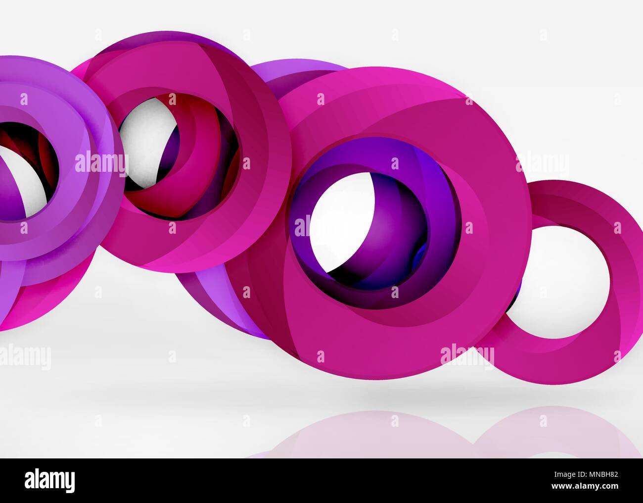 Modern 3d ring vector abstract background. Modern 3d ring composition ...