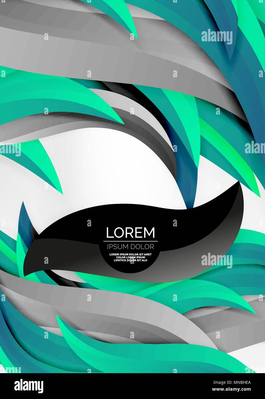 Vector colorful wave lines in white and grey 3d space. Vector colorful ...