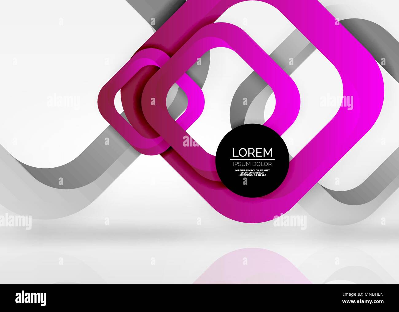 Squares geometric shapes in light grey 3d space. Squares geometric ...