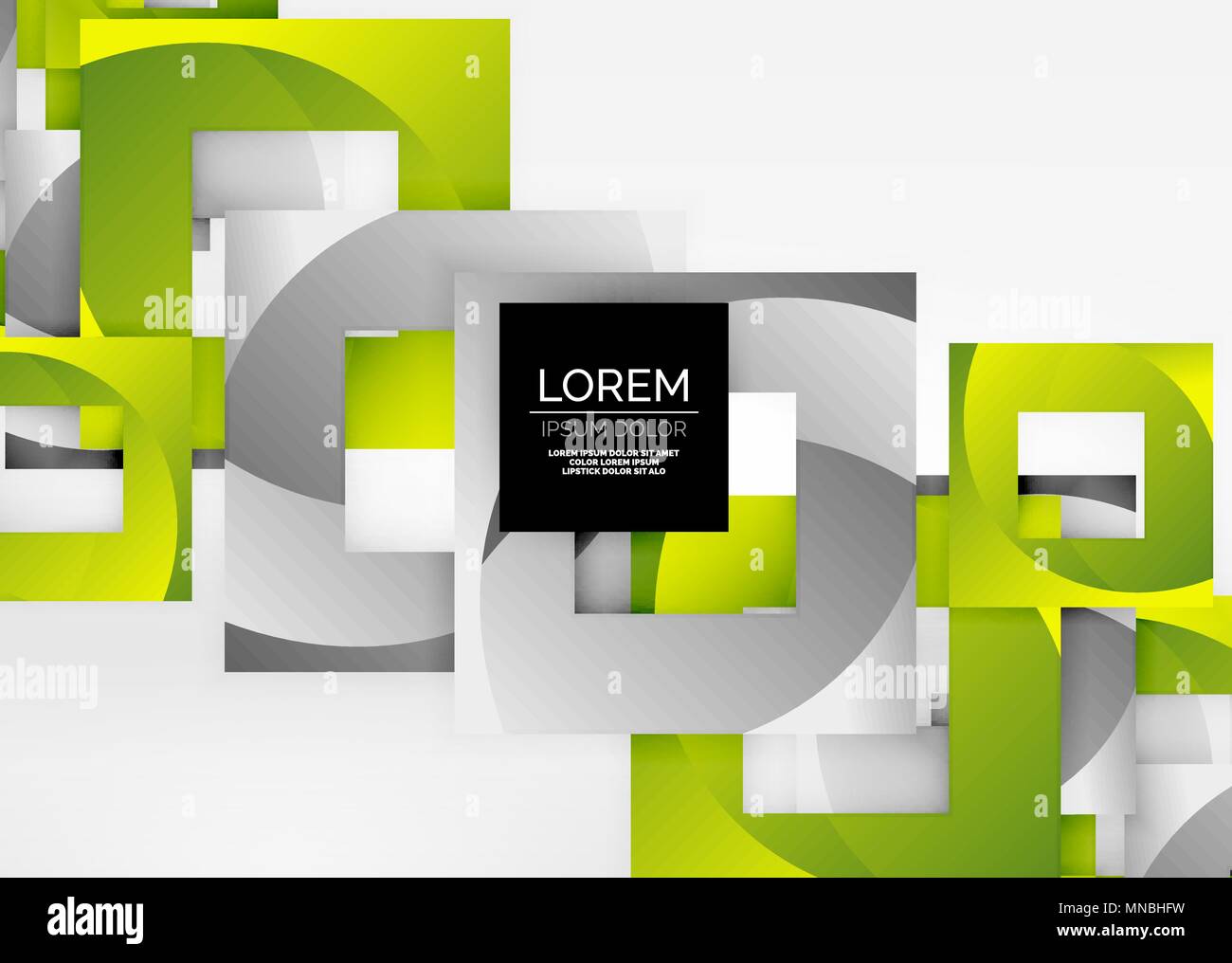 Squares geometric shapes in light grey 3d space. Squares geometric ...