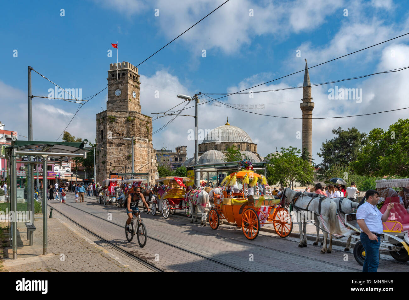 Antalya clock tower hi-res stock photography and images - Alamy