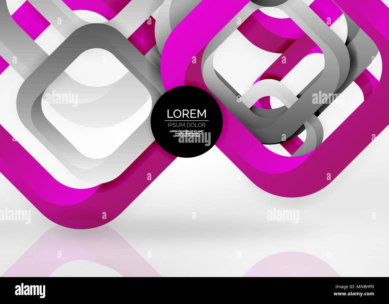 Squares geometric shapes in light grey 3d space. Squares geometric ...