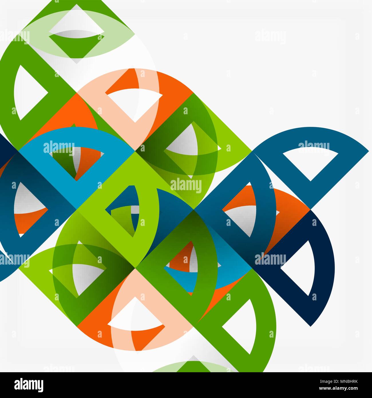 Cut paper circles, mosaic mix geometric pattern design. Cut paper ...