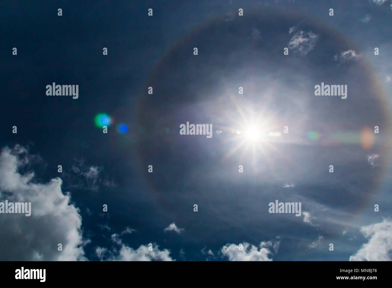 Halos are atmospheric phenomena created by light which is reflected or ...