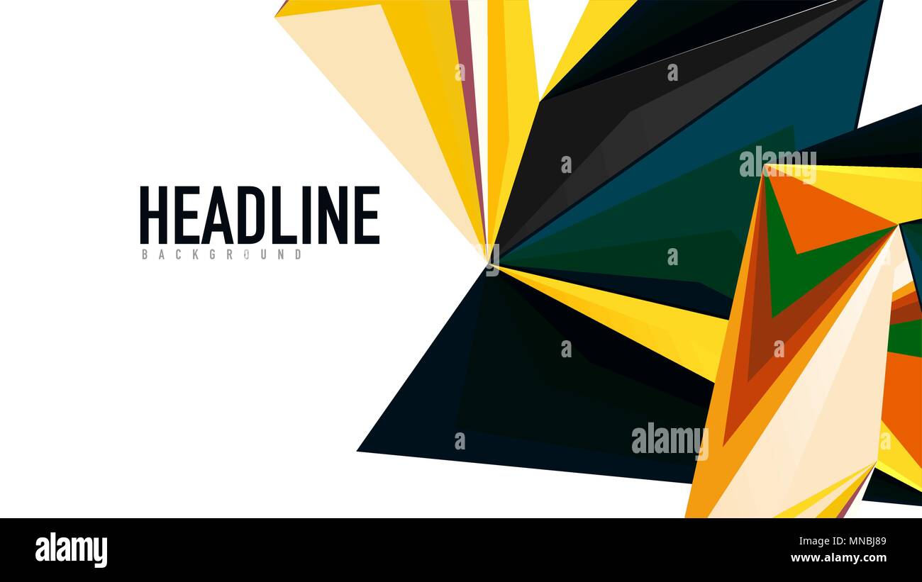 Modern triangle presentation template. Modern triangle presentation ...