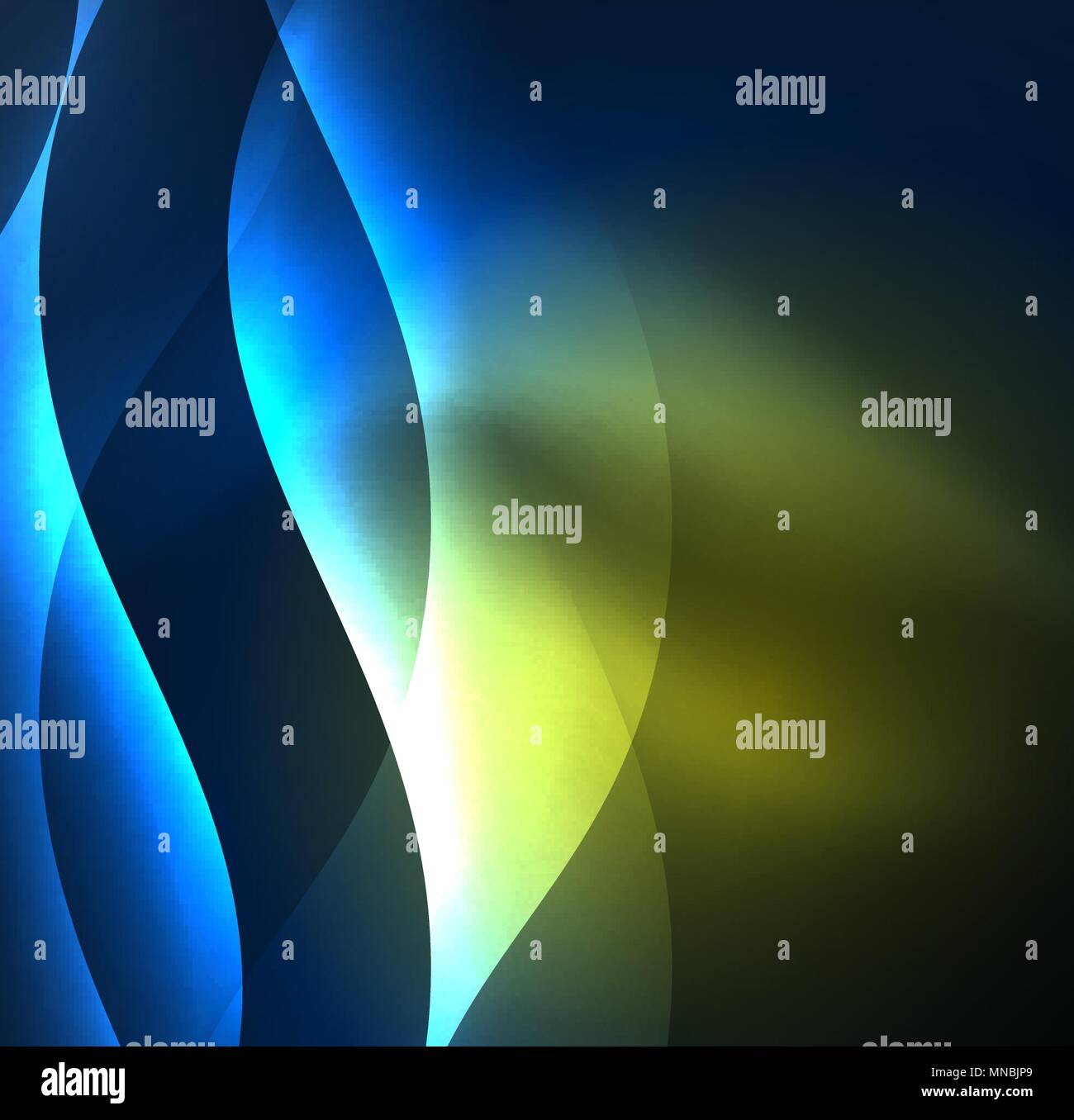 Illuminated neon waves. Vector abstract illuminated neon waves Stock ...