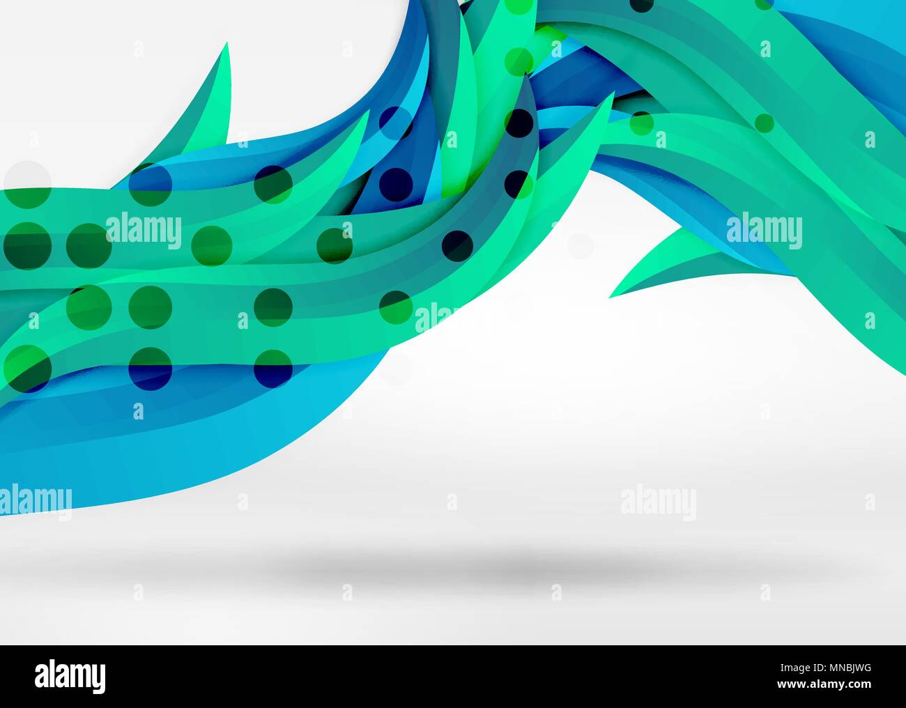 Vector Colorful Wave Lines In White And Grey 3d Space Vector Colorful