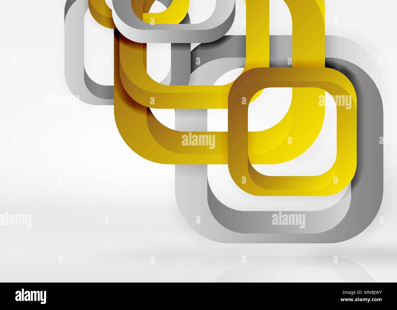 Squares geometric shapes in light grey 3d space. Squares geometric ...