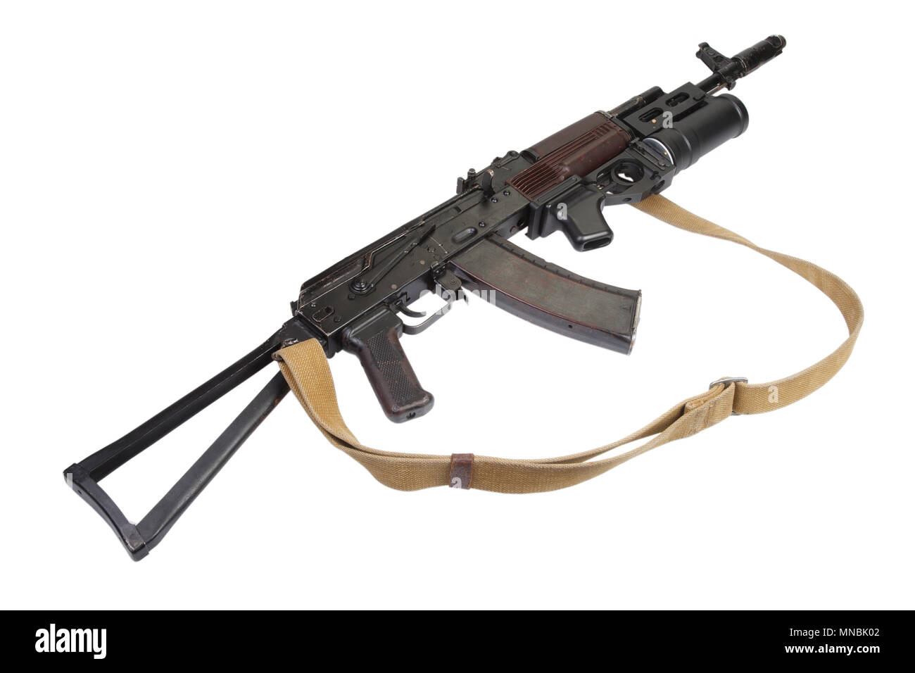 Kalashnikov AK with GP-25 grenade launcher isolated on white Stock ...