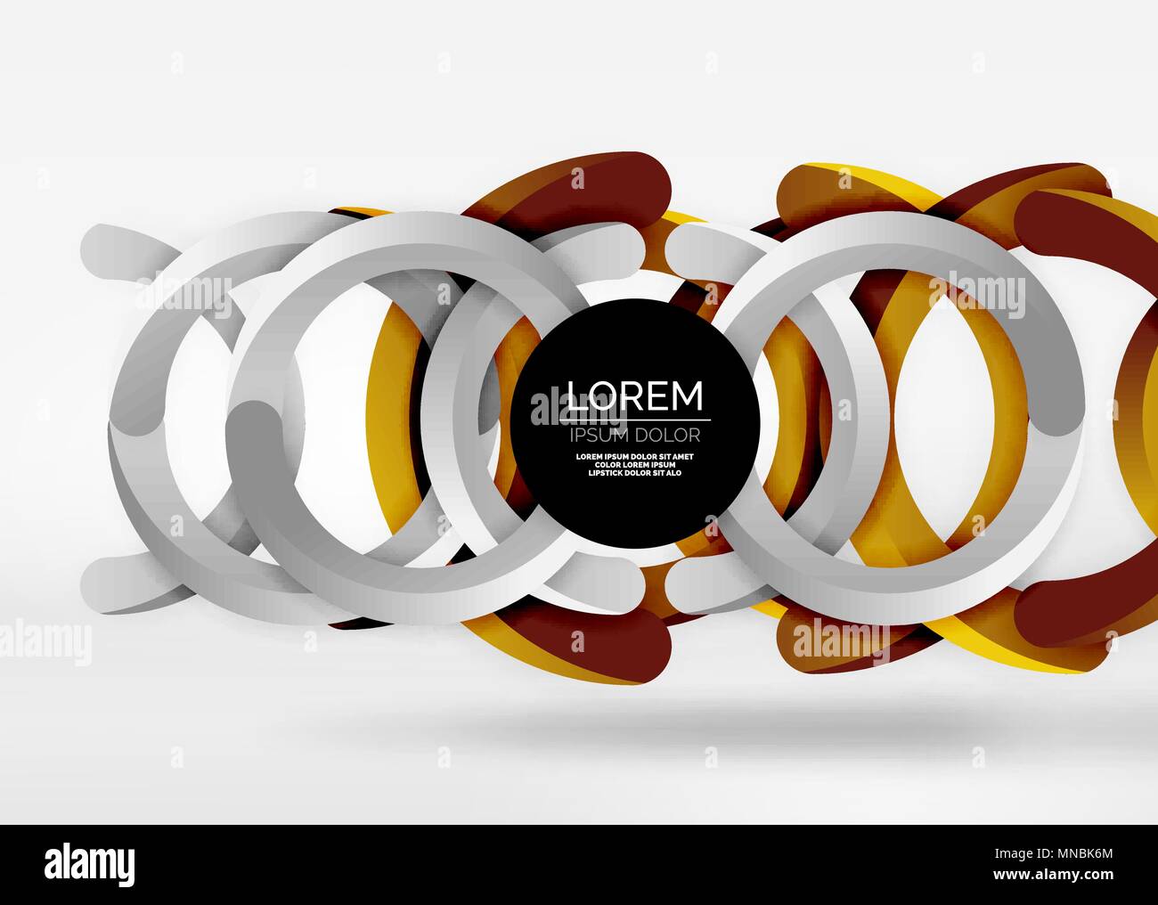 Modern 3d ring vector abstract background. Modern 3d ring composition ...