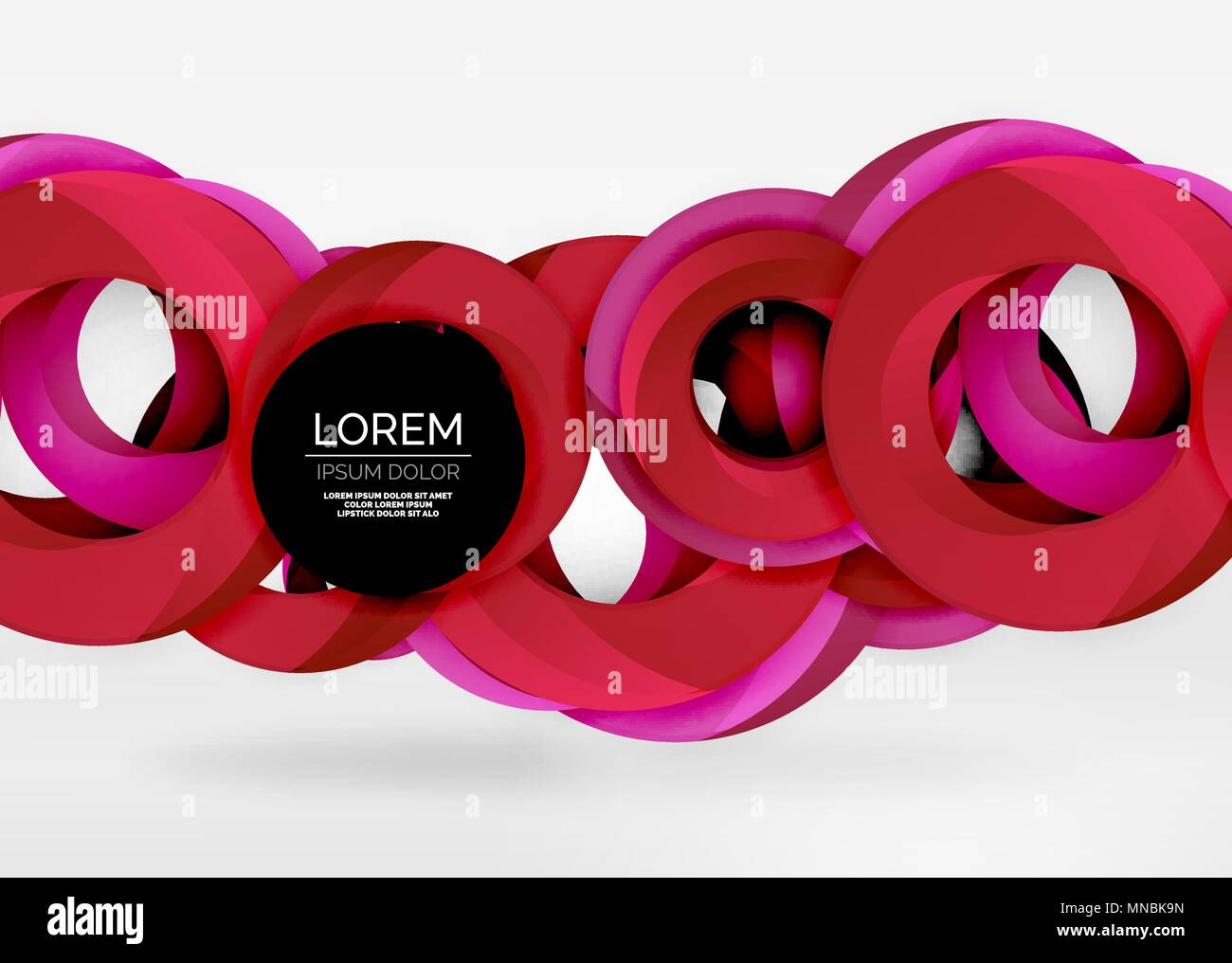 Modern 3d ring vector abstract background. Modern 3d ring composition ...