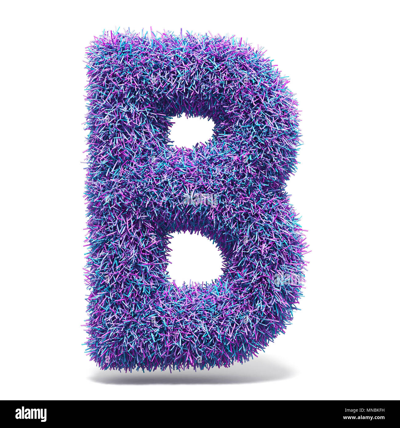 The Letter B In Purple