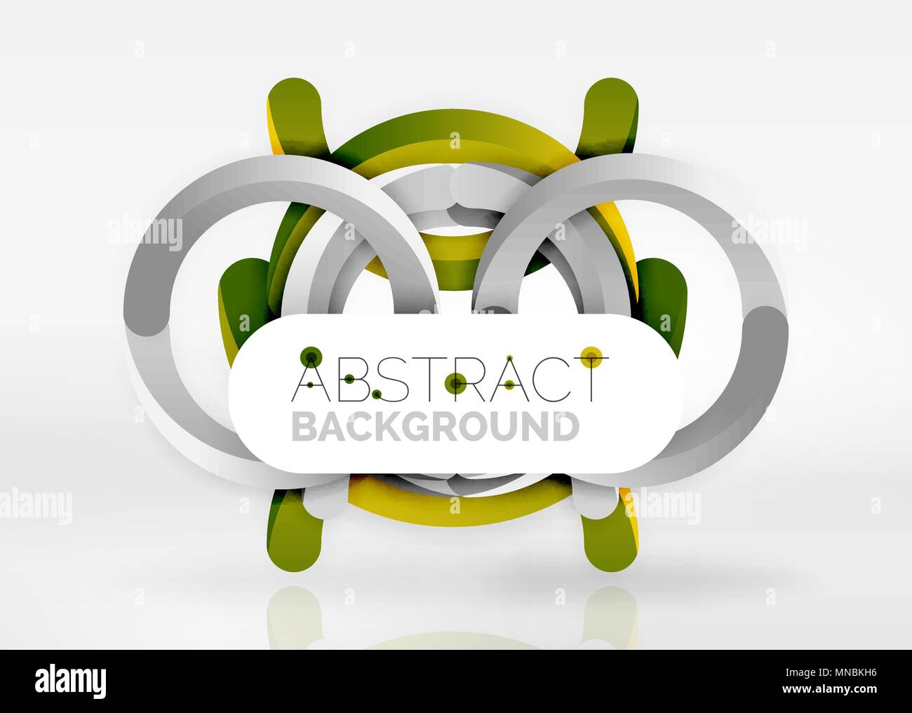 Modern 3d ring vector abstract background. Modern 3d ring composition ...
