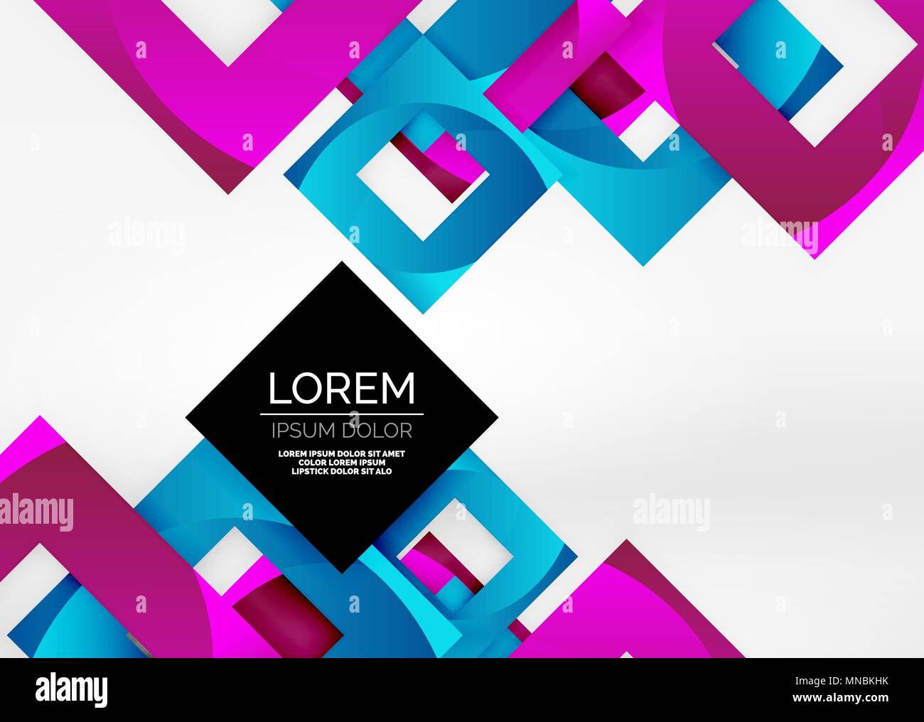 Squares geometric shapes in light grey 3d space. Squares geometric ...