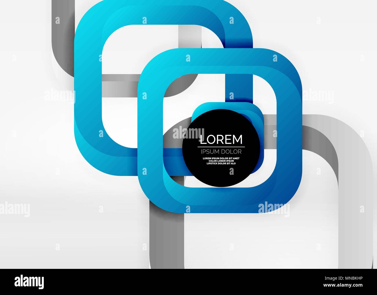 Squares geometric shapes in light grey 3d space. Squares geometric ...