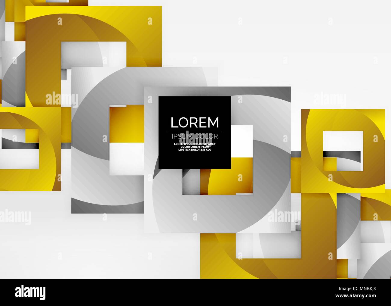 Squares geometric shapes in light grey 3d space. Squares geometric ...