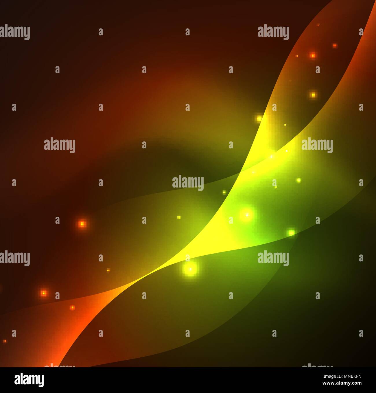 Illuminated neon waves. Vector abstract illuminated neon waves Stock Vector Image & Art - Alamy