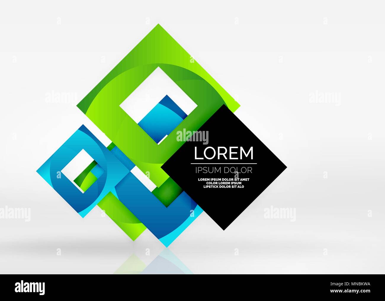 Squares geometric shapes in light grey 3d space. Squares geometric ...