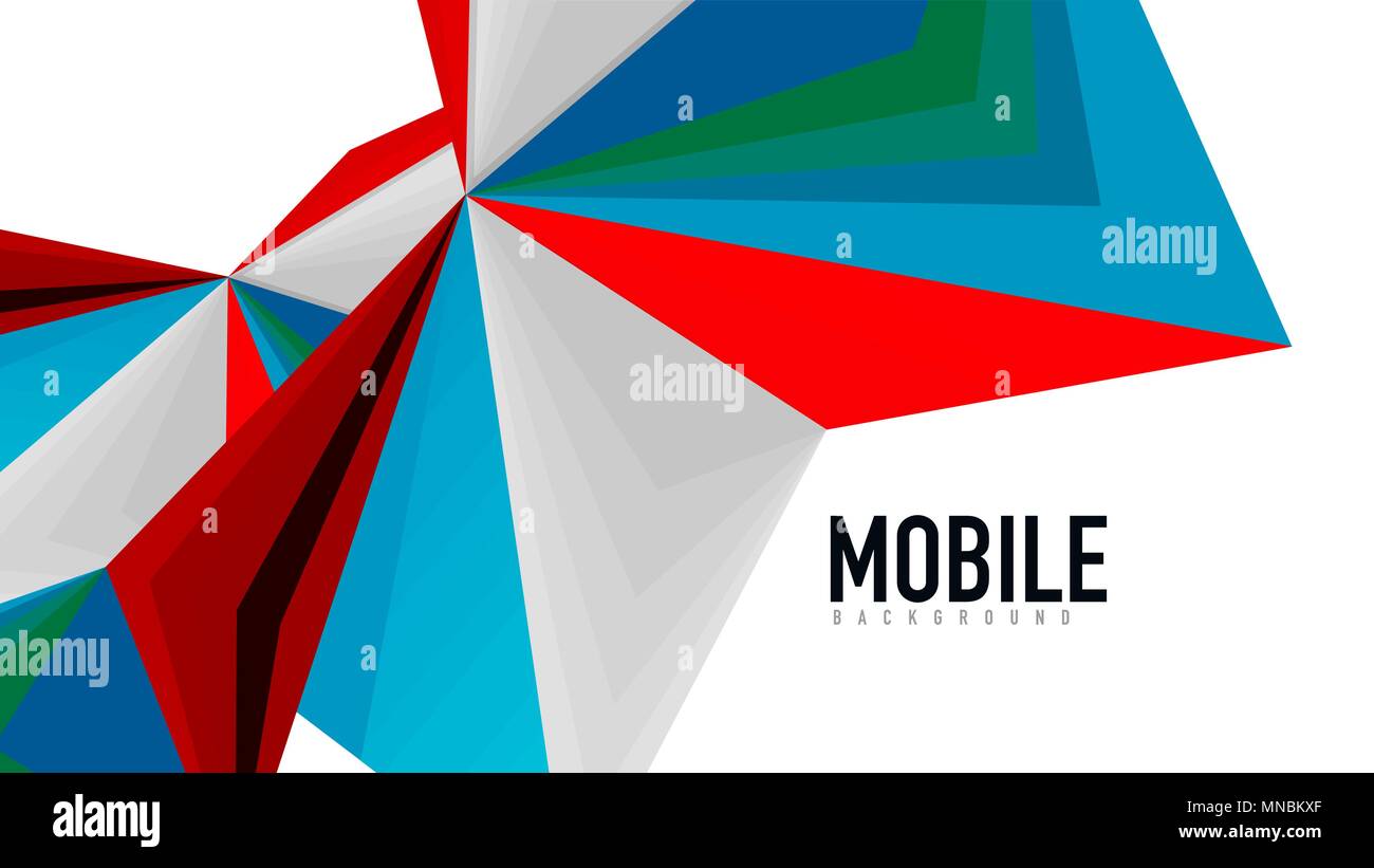 Modern triangle presentation template. Modern triangle presentation ...