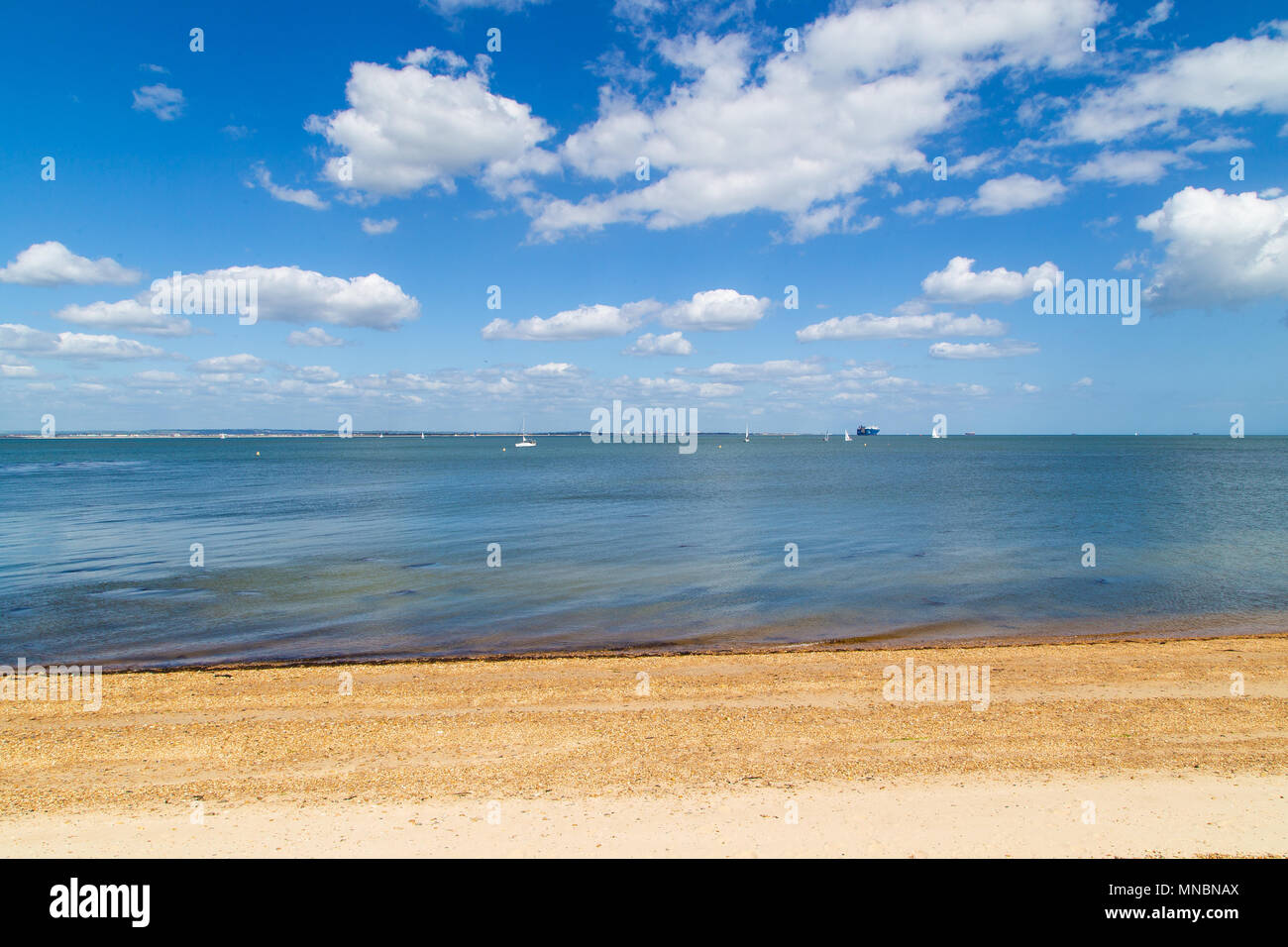 Beach East Cowes Isle fo Wight Stock Photo - Alamy