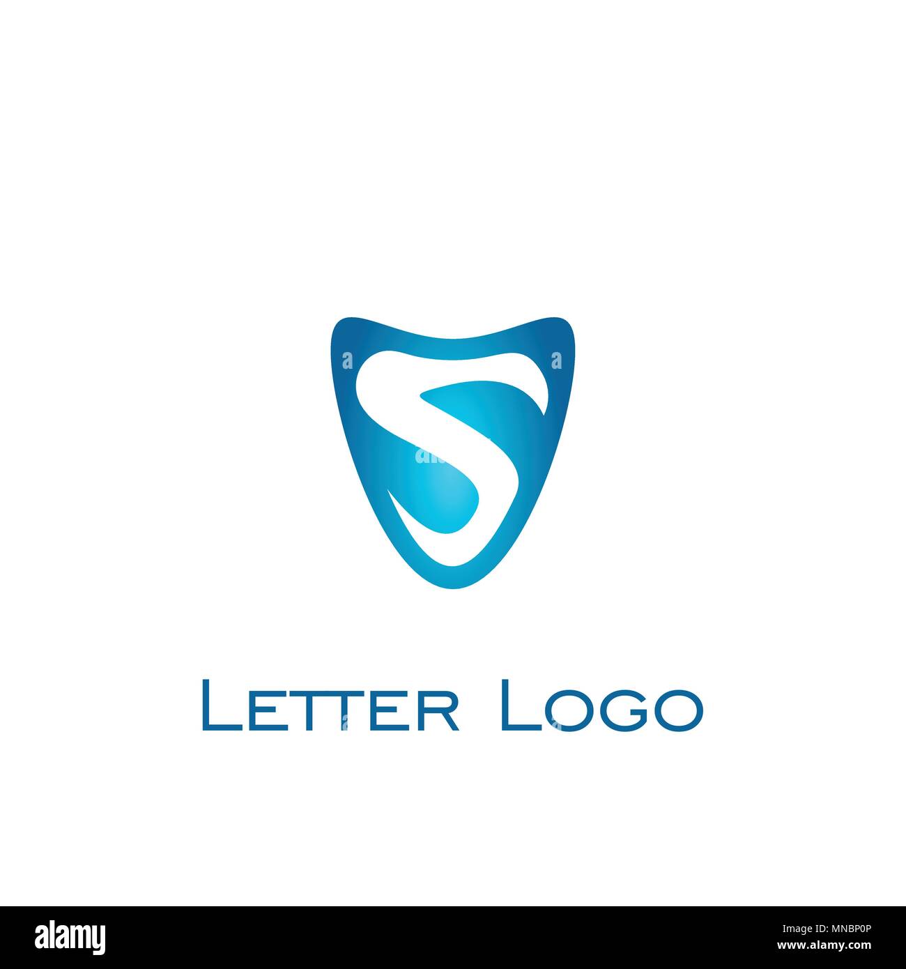 Letter blue icon logo Cut Out Stock Images & Pictures - Alamy