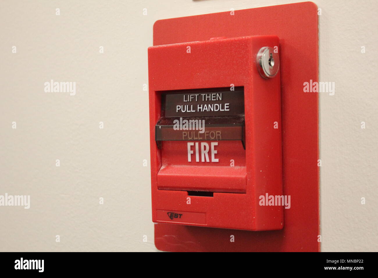 Fire Handle - Life Then Pull Handle Stock Photo - Alamy