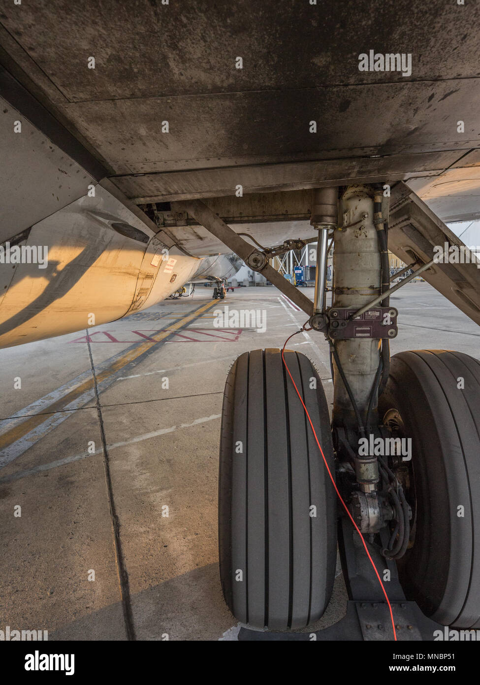 Aircraft parked on ramp Stock Photo - Alamy