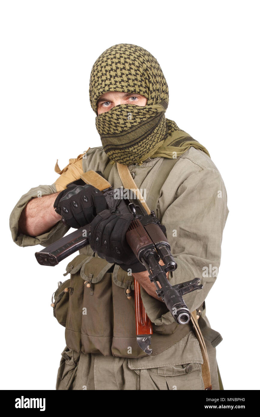 Man Holding Ak47 Gun High Resolution Stock Photography and Images - Alamy