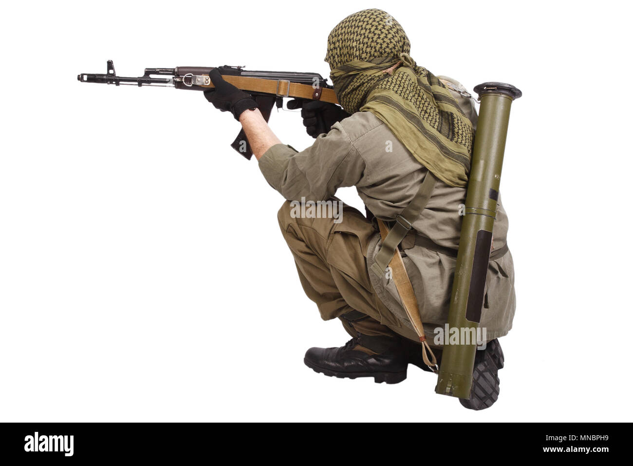 rebel with AK 47 Stock Photo - Alamy