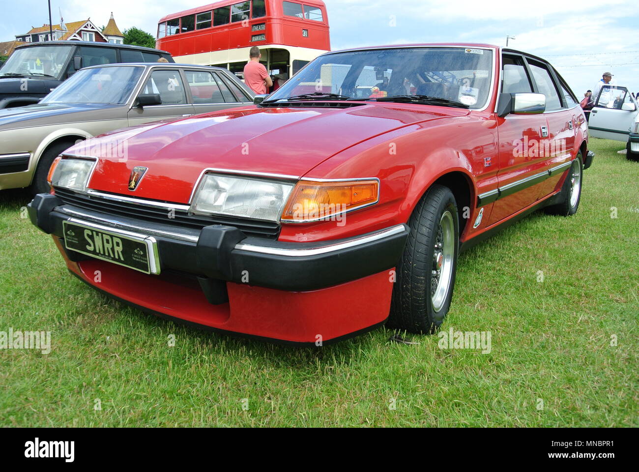 Rover SD1 Vitesse parked on display at English Riviera classic car show ...