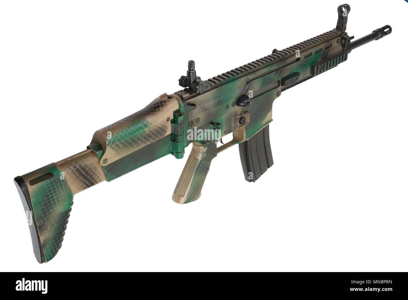 Special Operations Forces Assault Rifle isolated Stock Photo - Alamy