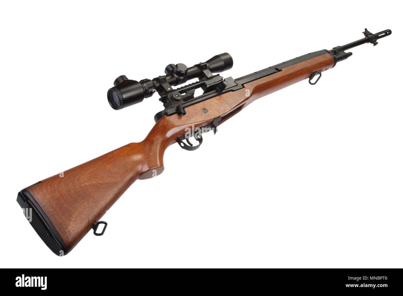 sniper rifle isolated on white background Stock Photo - Alamy