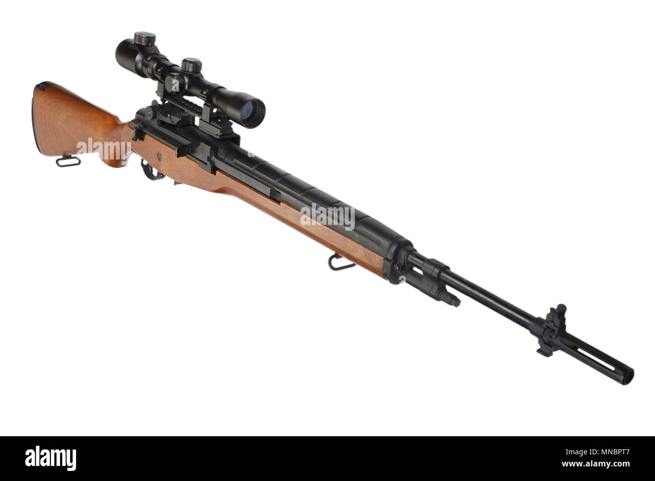 sniper rifle isolated on white background Stock Photo - Alamy