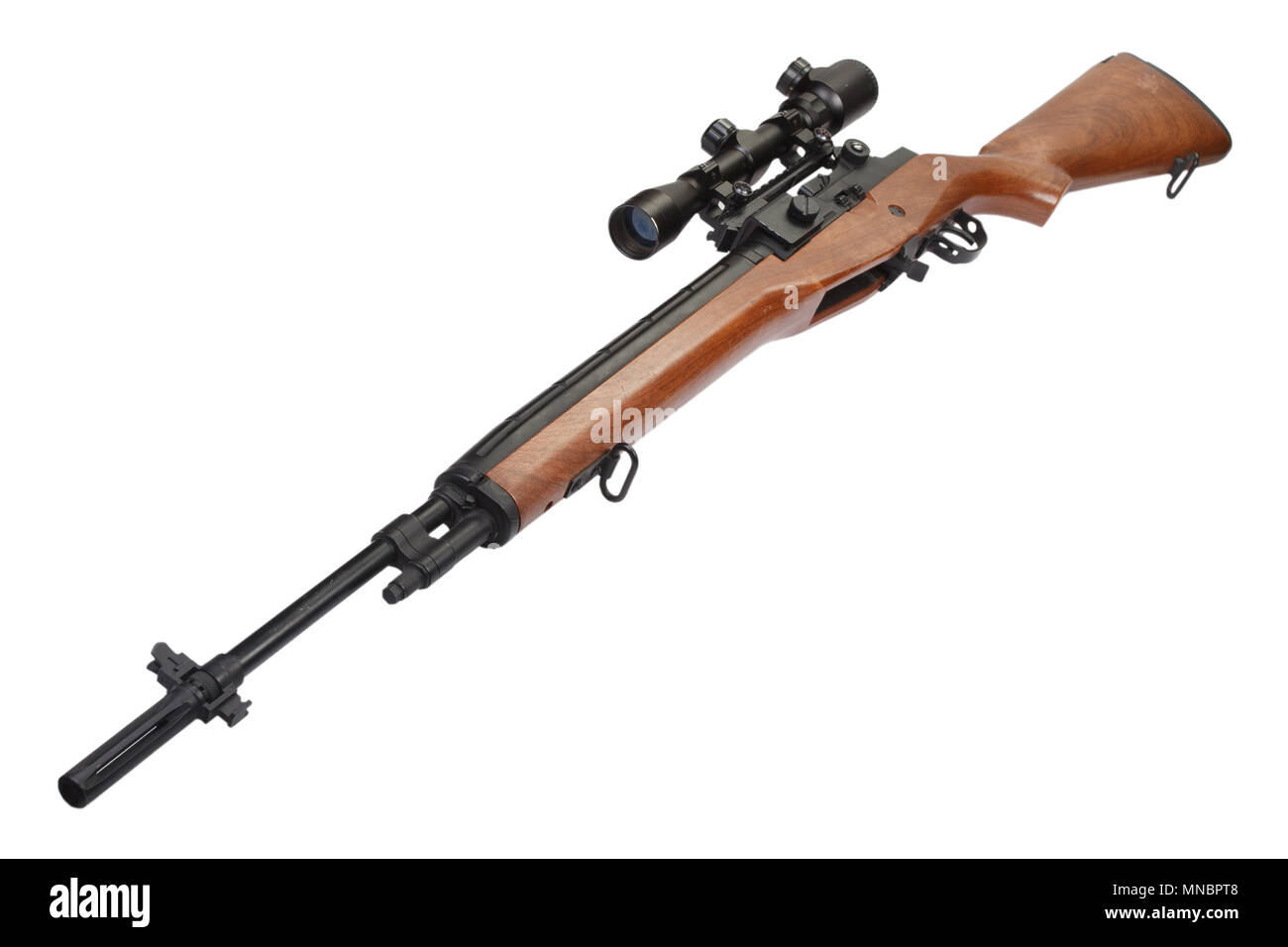 sniper rifle isolated on white background Stock Photo - Alamy